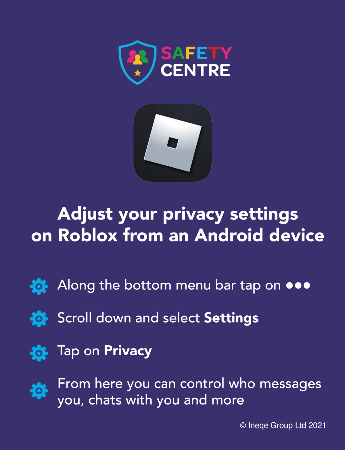 Privacy: Roblox - Our Safety Centre