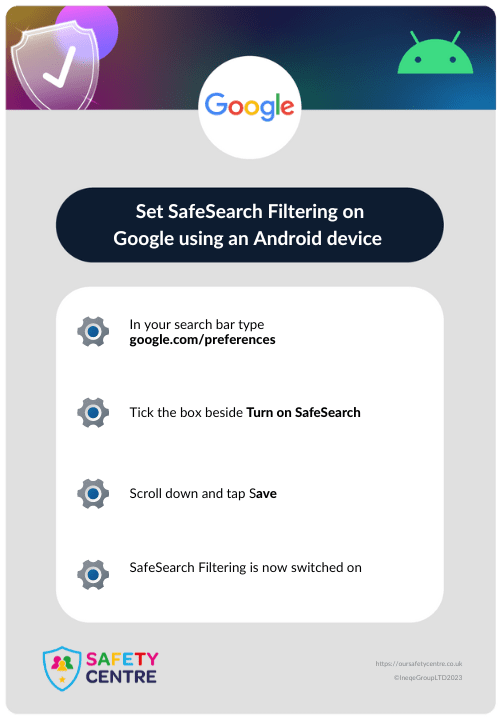 Safety Settings on Google - The Online Safety Centre