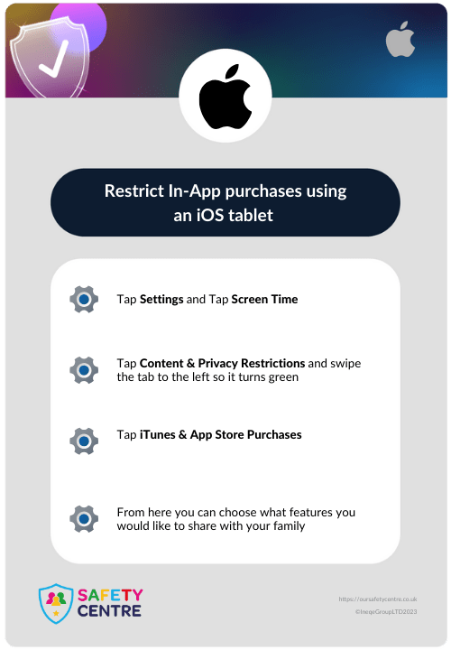 iOS: Safety Settings In-App Purchases - The Online Safety Centre